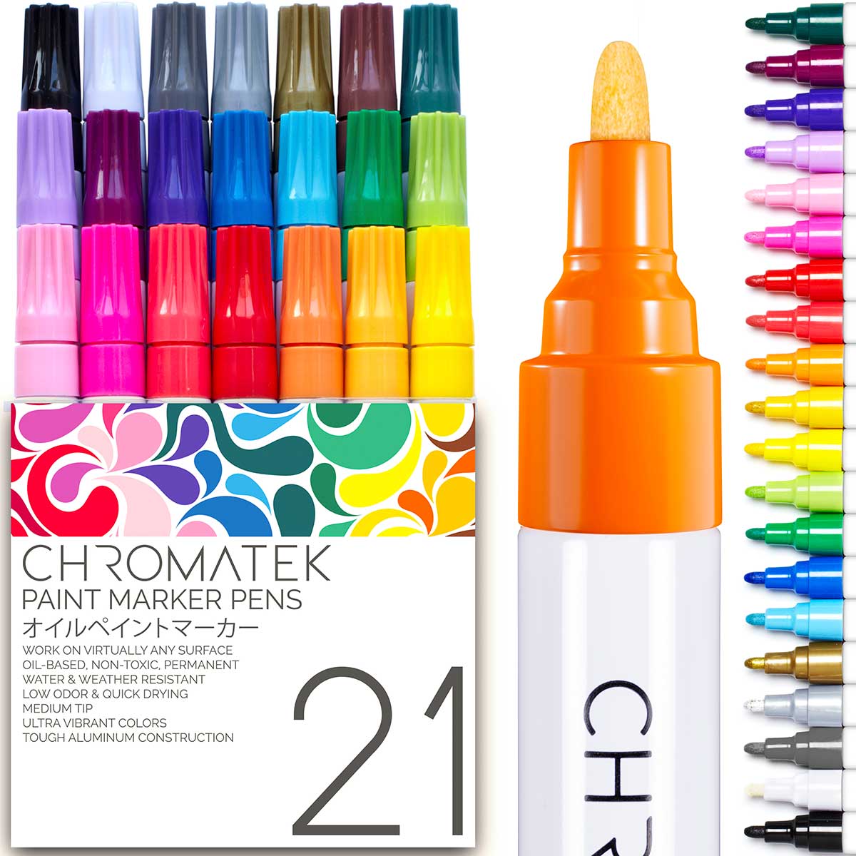PAINT MARKER PENS 21 PAINT PEN SET – Chromatek